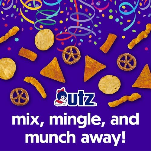 Utz Party Mix - 26 Ounce Barrel - Tasty Snack Mix Includes Corn/Nacho ...