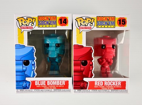 Funk Pop! ROCK'EM SOCK'EM Red Rocker #15 Blue Rocker #14 Full Set | eBay