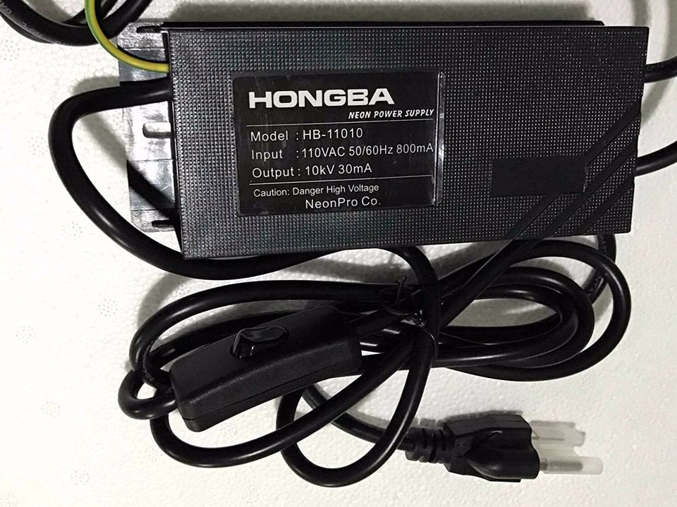 3/5/7.5/10KV 30mA Electronic Neon Light Sign Transformer Power Supply ...