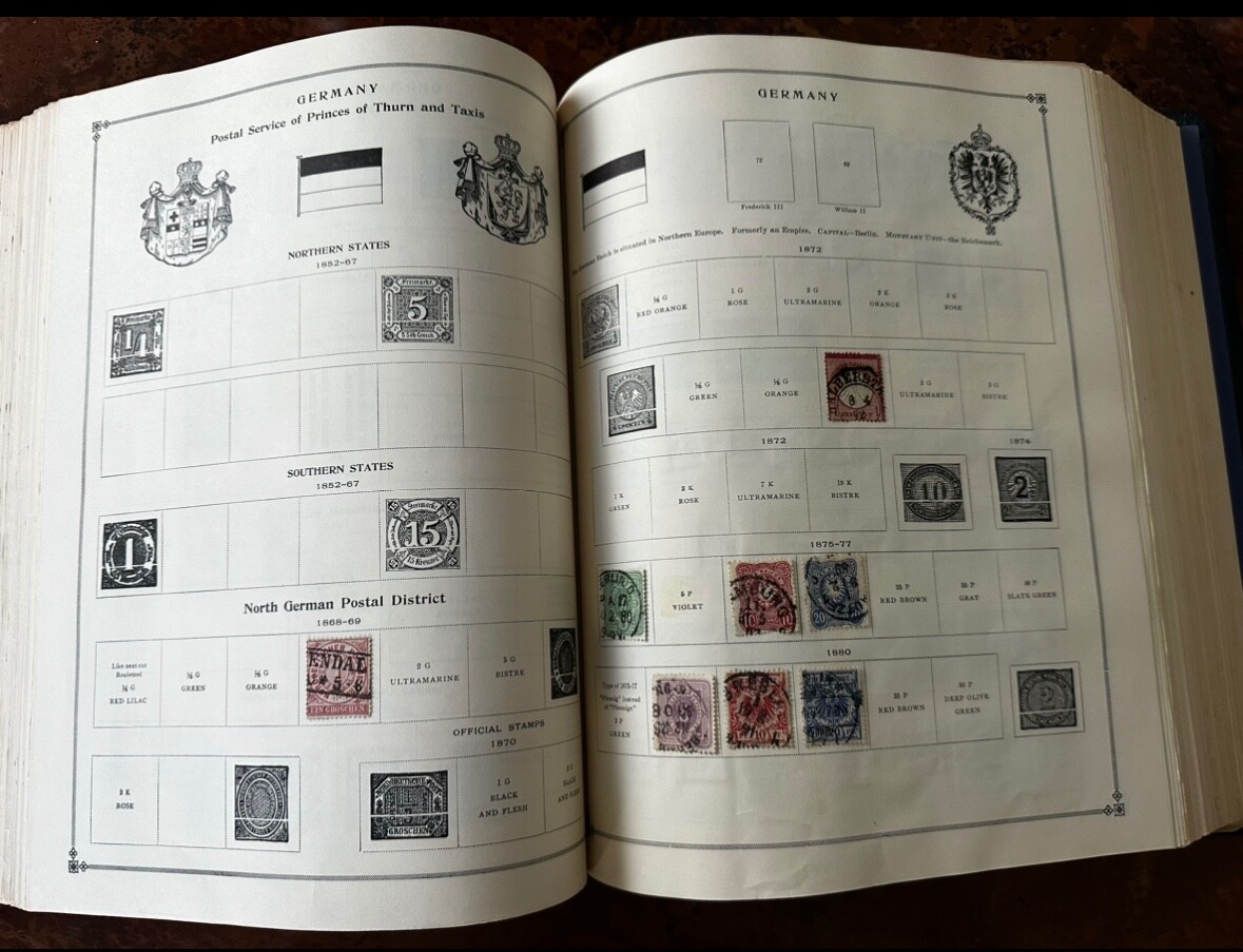International Scott Stamp Album Part I-V; Including Rare 1850s-1940s ...