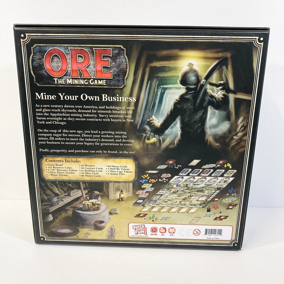 ORE: THE MINING GAME BOARD GAME complete 2020 quick simple fun Oop NEW OPEN BOX | eBay