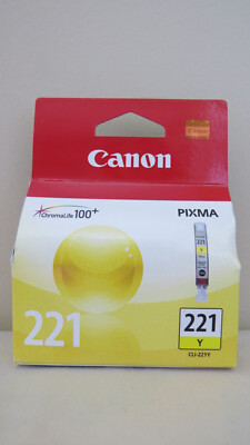 CANON CLI-221 YELLOW INK CARTRIDGE | eBay