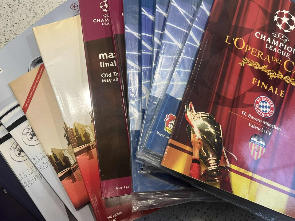 EUROPEAN CUP FINAL PROGRAMMES 1992 onwards - VARIOUS PRICES CHOOSE FROM ...