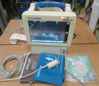 Welch Allyn Propaq CS 242 Vital Signs Patient Monitor ETCO2 CO2 SpO2 ...