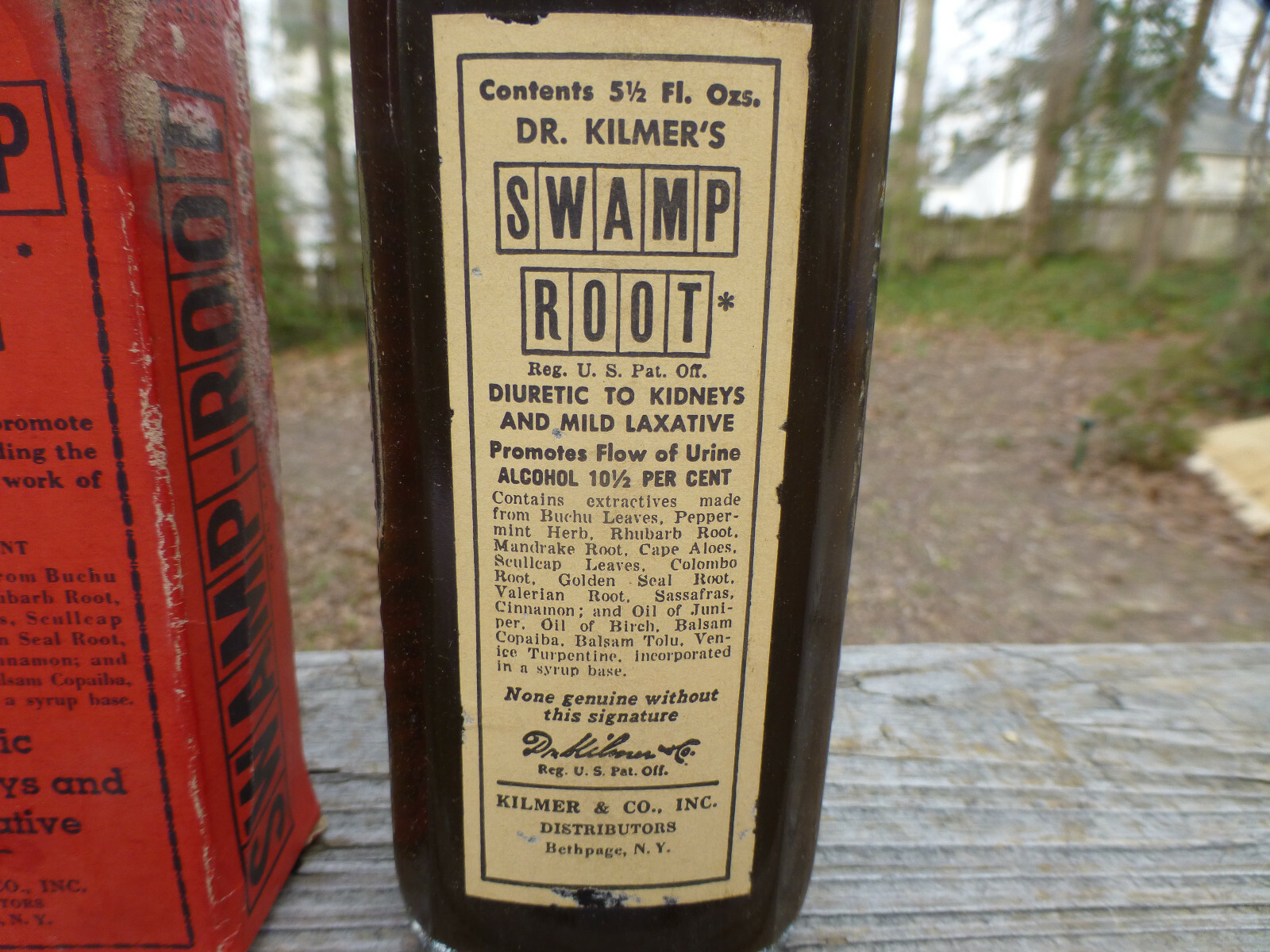 Antique Swamp Root Diuretic Kidneys Mild Laxative by Kilmer & Co ...