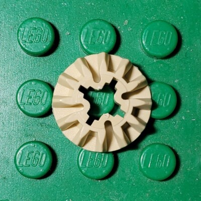 Lego Part 6589 Technic Gear 12 Tooth Bevel Tan | eBay