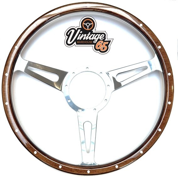 Steering Wheel & Boss Fitting Kit Horn Press 15" Wood Rim Triumph ...