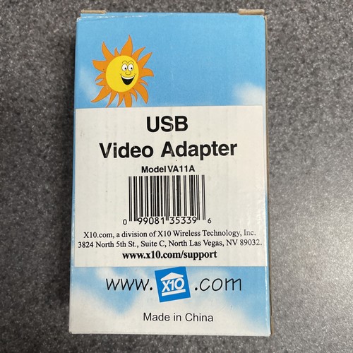NEW - X10 USB Video Adapter Model VA11A | eBay