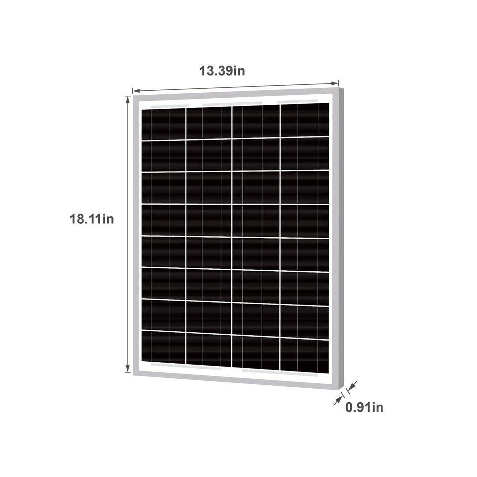 Newpowa 10W 20W 35W 50W Solar Panel 12V Battery Maintain for Marine RV ...