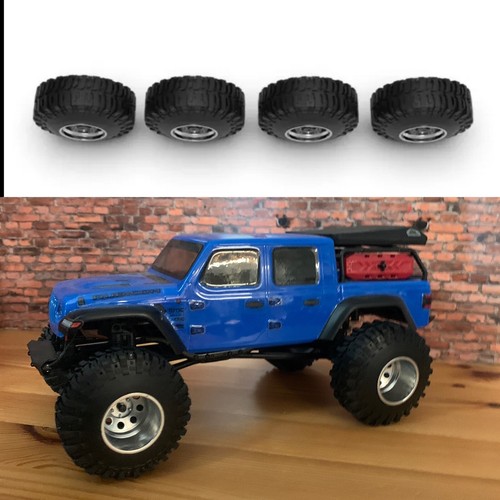 1:24 Axial Cragar Wheels/Tires (set Of 4) with a 7mm Hex back mount ...