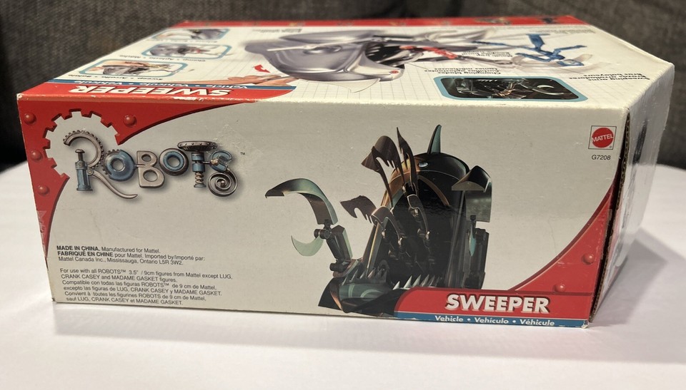 SWEEPER Vehicle 2005 Rare Boxed Mattel Robots Robots the Movie Toy ...
