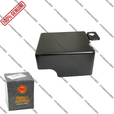 For Royal Enfield Bullet 350/500 Battery Cover-Black Powder Coated Exp ...