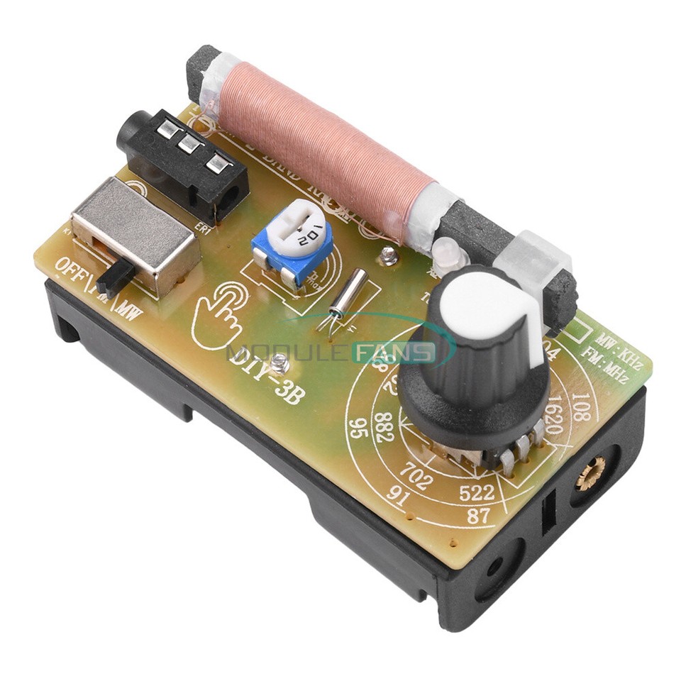Electronic DIY AM/FM Radio Receiver Module Kits Wireless Stereo 87MHz ...
