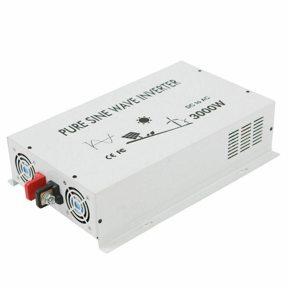 3000W Power Inverter 36V to 120/220V Pure Sine Wave Generator Solar ...