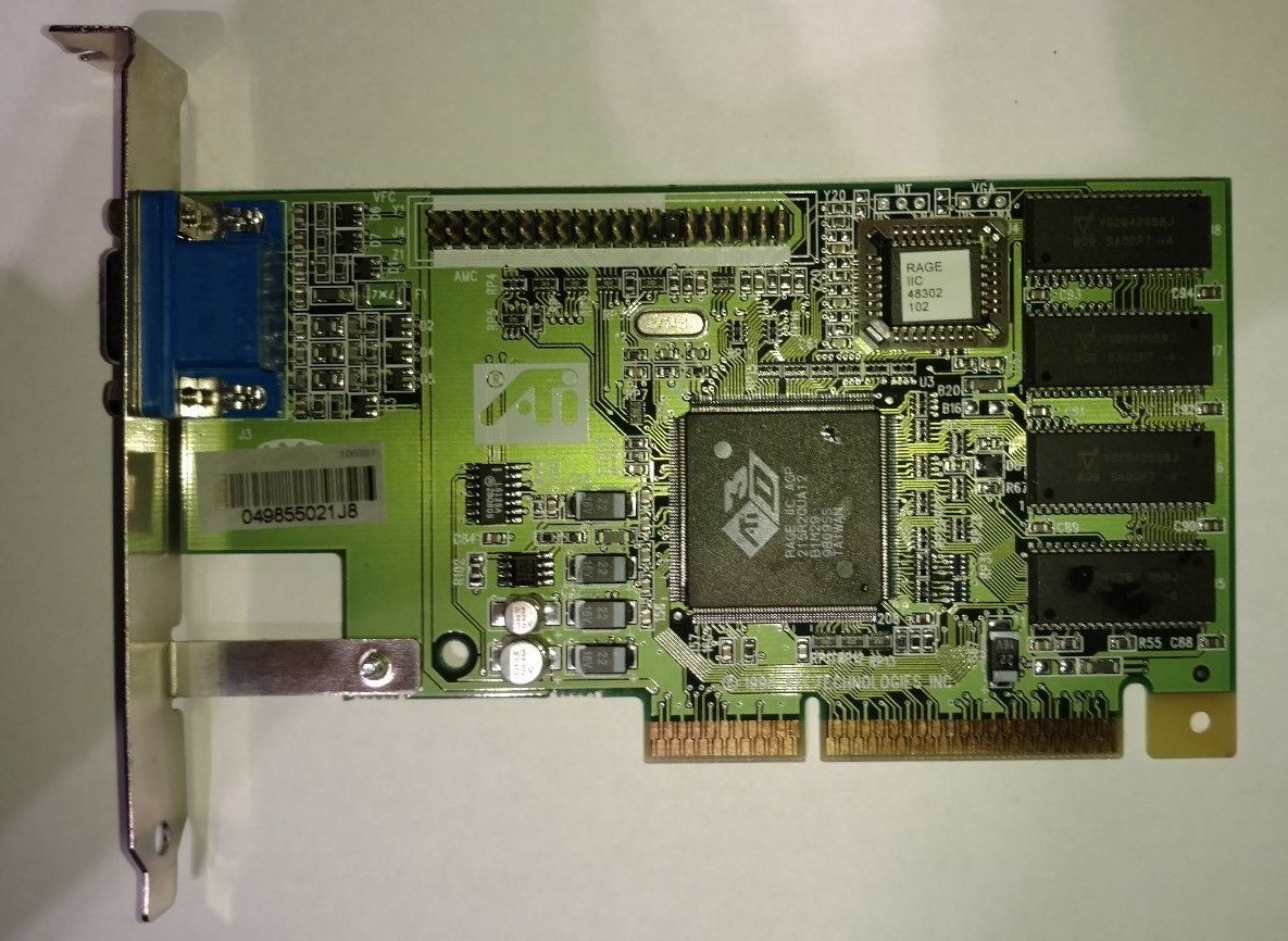 Genuine Compaq ATI Rage IIC 3D 4MB AGP VGA Video Card | eBay