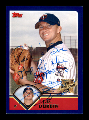2003 Topps - JD Durbin - On Card Autograph | eBay
