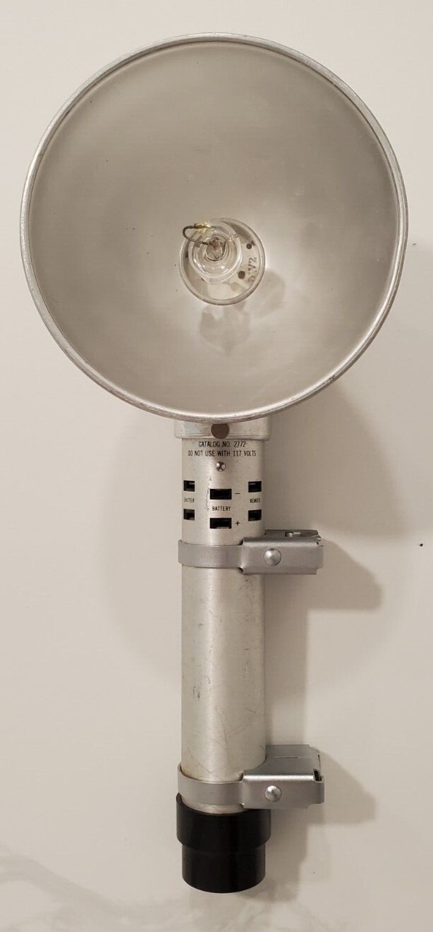 Vintage Graflex 2 Cell Flash in Good Condition - Aluminum and Gray | eBay