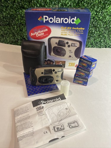 Vintage Polaroid Camera 3300 BF 1990s with (3) Unopened/Expired Film ...