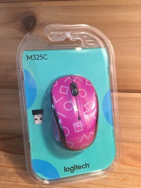 2x Logitech Play Collection M325c Wireless Optical Mouse Geo Purple for ...