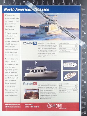 2006 AD for Camano Marine 31 41 boat trawler | eBay