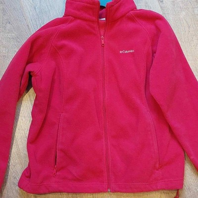 Raspberry Columbia Fleece Jacket Size 1X | eBay