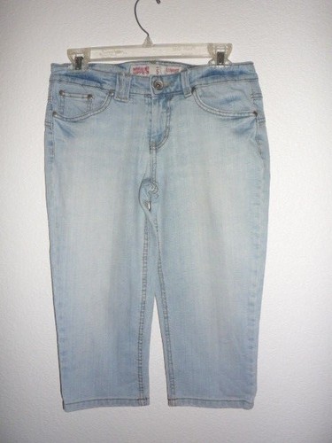 MOSSIMO SUPPLY JUNIOR LADIES DENIM CAPRI/ CROP PANTS SIZE 5 | eBay