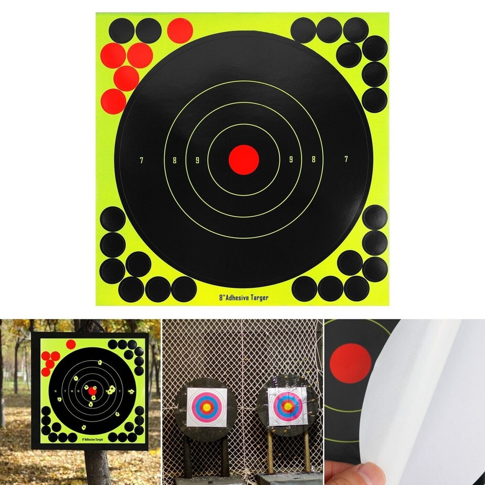 50Pcs Self Adhesive Reactive Shooting Target Sticker，regular adhesive ...