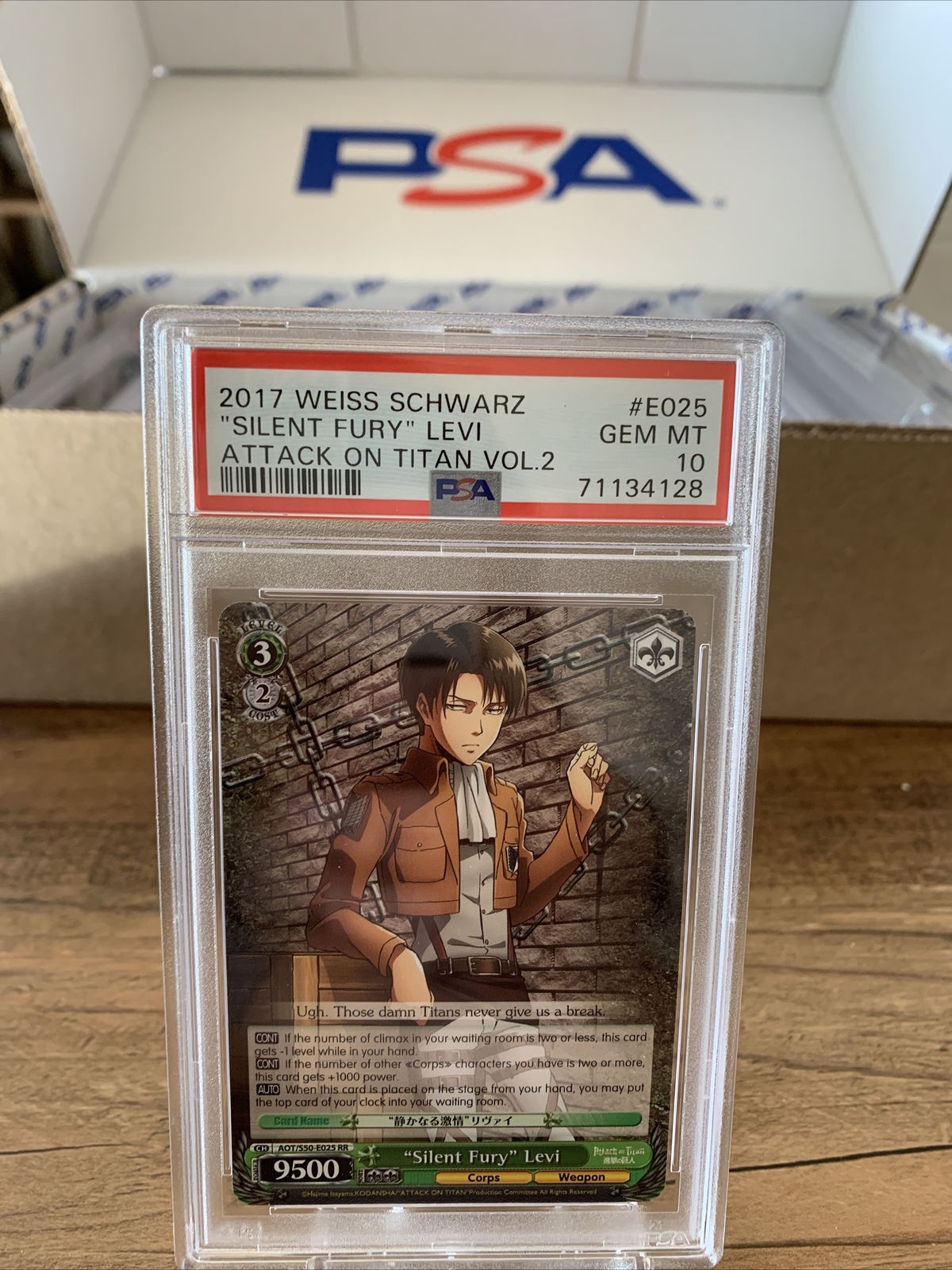 Weiss Schwarz "Silent Fury" Levi Attack on Titan Vol. 2 AOT/S50-E025 ...