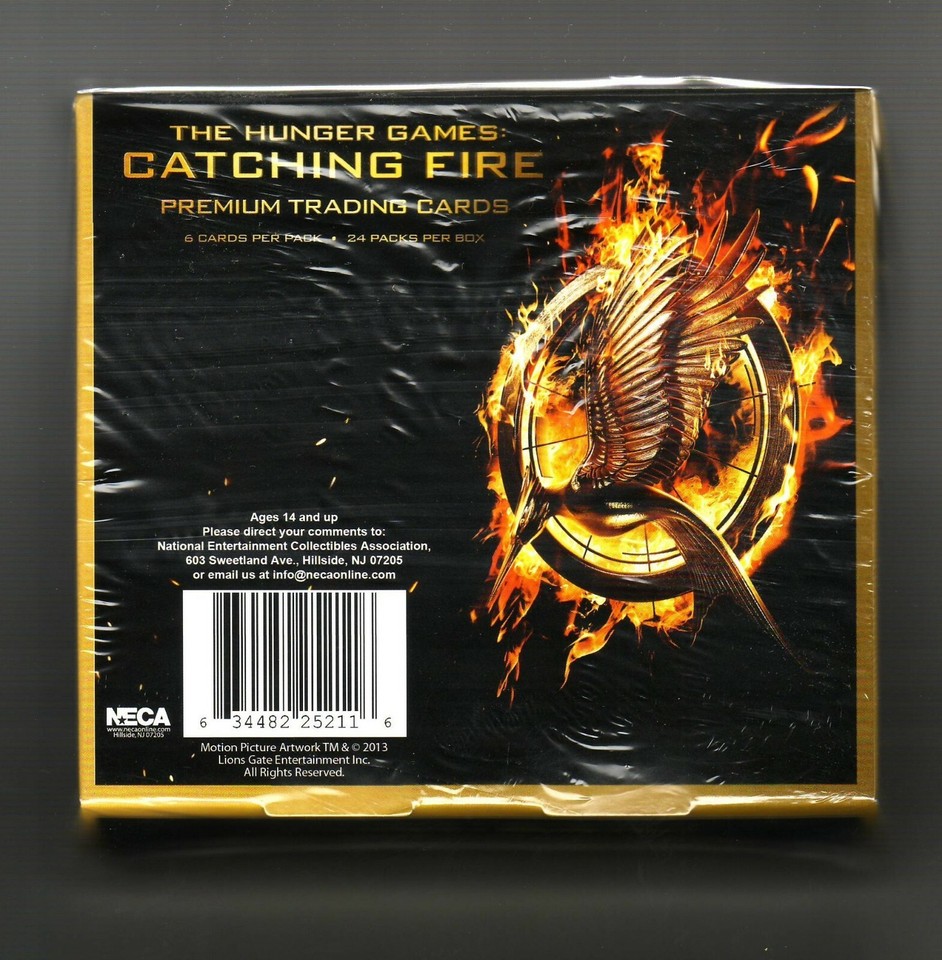 THE HUNGER GAMES CATCHING FIRE TRADING CARDS FACTORY SEALED BOX NECA ...