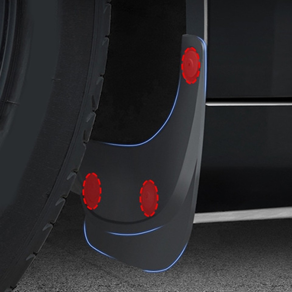 Wheel Fender Car Wheel Mud Flaps TPE Vehicle 4pcs/set 4x Black Mudflaps ...