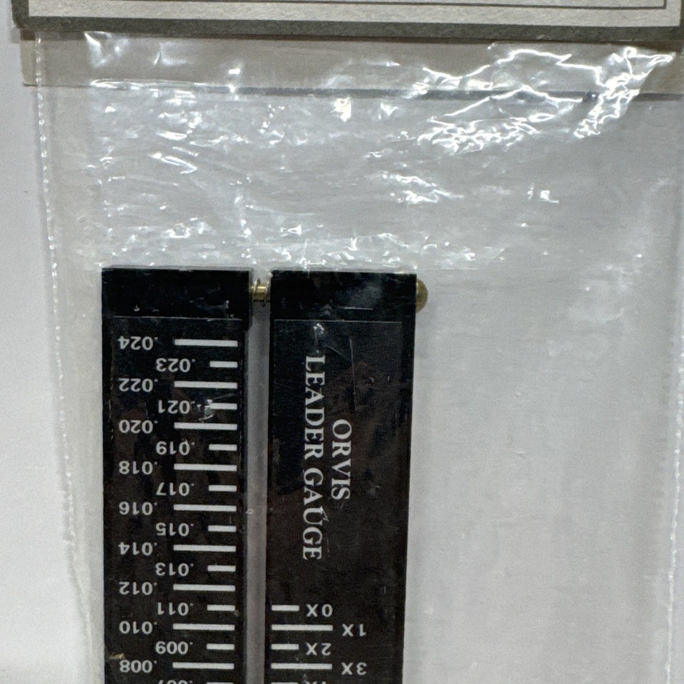 Original Packaging Orvis fly fishing Leader Tippet Gauge - Ultra Rare ...