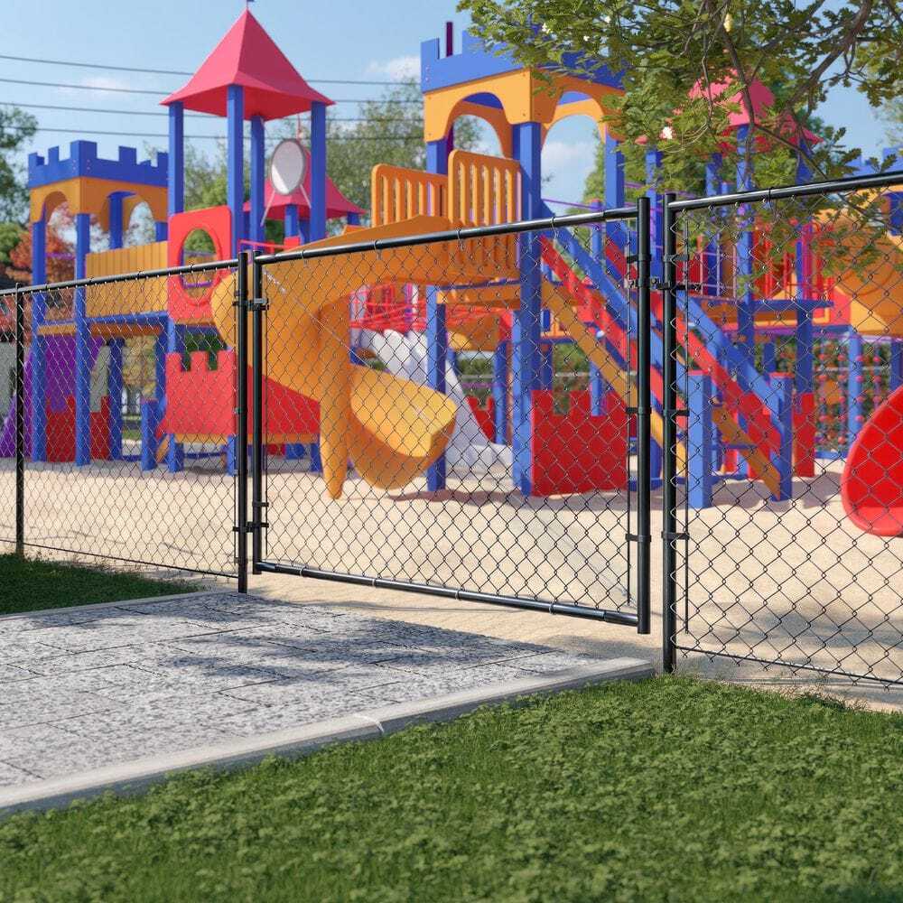 Fit Right Adjustable Chain Link Gate Kit for Outdoor Decking & Fencing ...