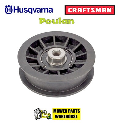 FLAT IDLER PULLEY 539110311 HUSQVARNA POULAN 3.5" 539-110311 HUSTLER ...