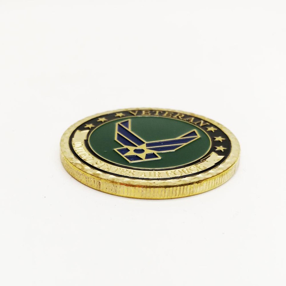 US Military USAF Air Force Veteran Airman Retirement Retired Challenge ...