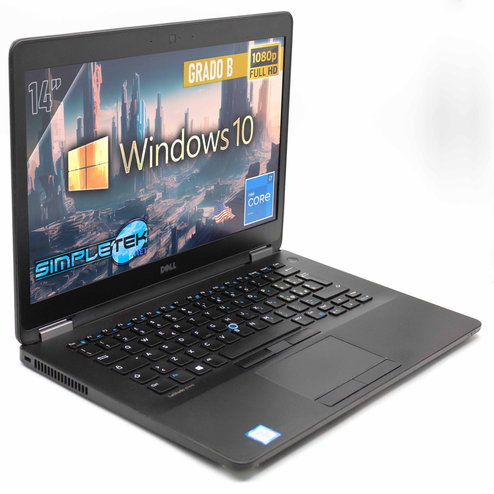 Dell E7470 i7 14 " Windows 10 Pro Computer Portable 16GB 240GB Layout ...