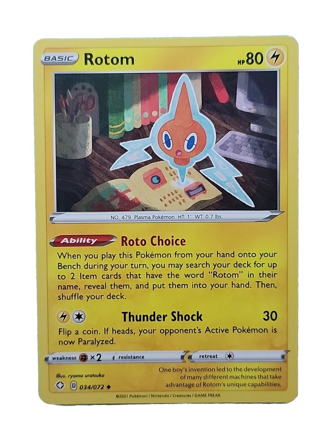 Pokémon TCG Rotom Shining Fates 034/072 Regular Uncommon | eBay