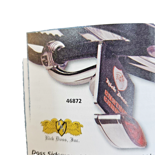 Rick Doss rigid side license plate mount with a taillight w/1" 1/8" ID ...