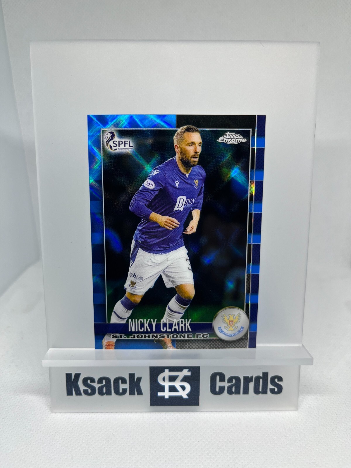 2022-2023 Topps Chrome SPFL Nicky Clark Blue /75 #53 St. Johnstone FC ...