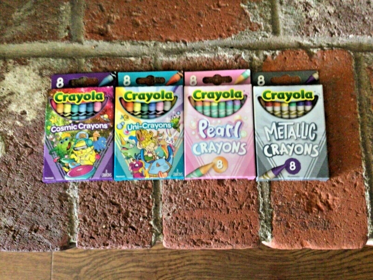 Crayola Crayons 8 Pack Bulk Crayola Crayons Glitter & Pearl Crayons