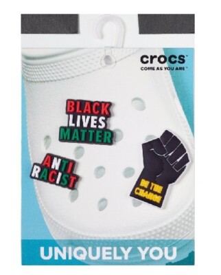 Croc Charms Jibbitz Black Lives Matter - Be The Change - Anti Racist ...