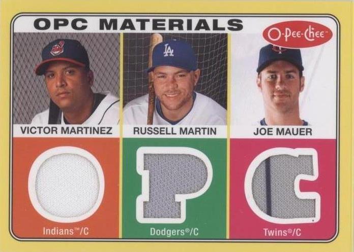 2009 O-Pee-Chee - Materials Joe Mauer, Victor Martinez, Russell Martin ...