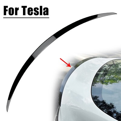 1 Pc Rear Trunk Spoiler Wing ABS For Tesla Model 3 2017-2023 Glossy ...