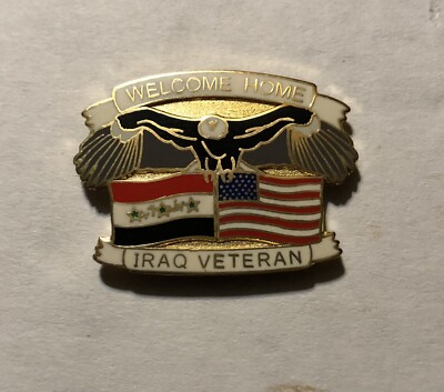 WELCOME HOME IRAQ VETERAN Military Hat/Lapel Pin | eBay
