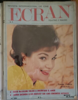 Revista International de Cine ECRan Connie Francis (Spanish) | eBay