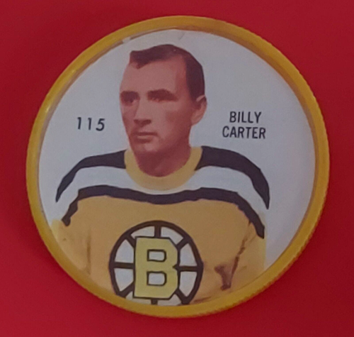 1960-61 Shirriff Salada Hockey Coin #115 BILLY CARTER Boston Bruins EX | eBay