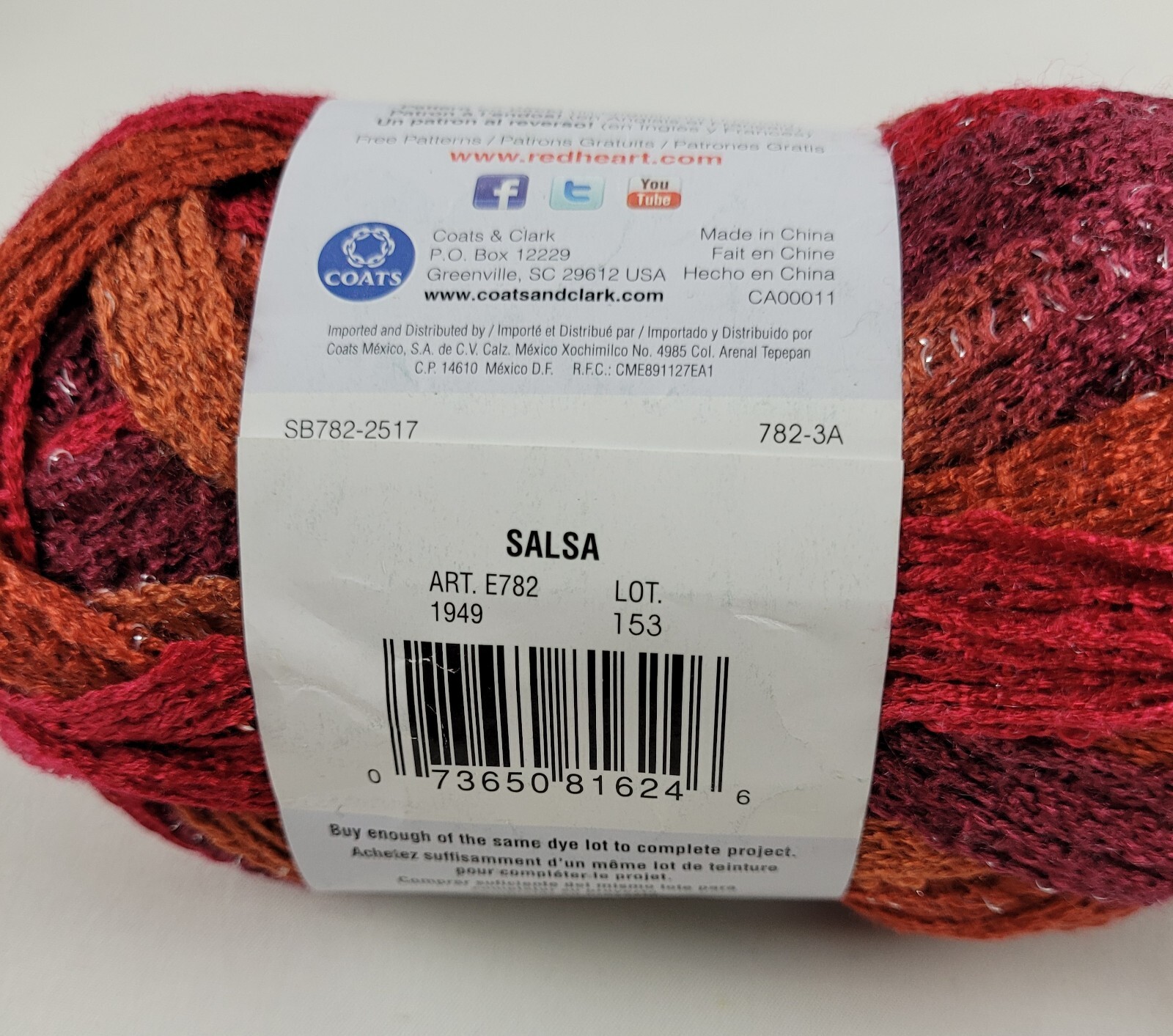 red heart boutique sashay yarn salsa | eBay