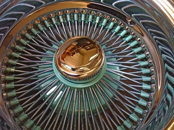 4 - 13x7 Zenith style wire wheels Rev 72 Spokes Cross Lace All Chrome ...