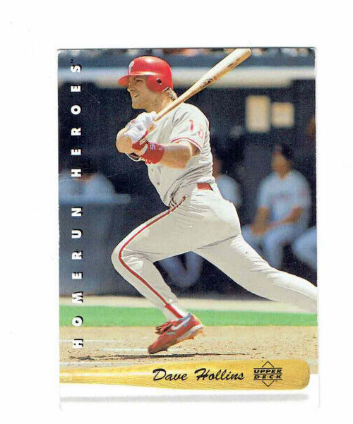 Dave Hollins Philadelphia Phillies 3B #HR 10 Upper Deck 1992 #Baseball ...