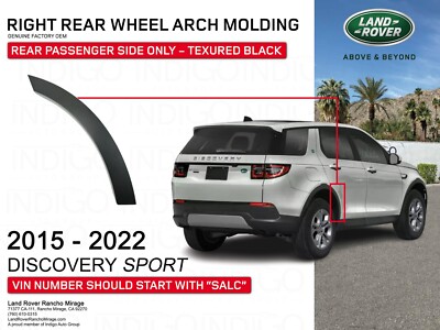 Land Rover Discovery Sport Passenger Right Rear Wheel Arch Door Molding ...