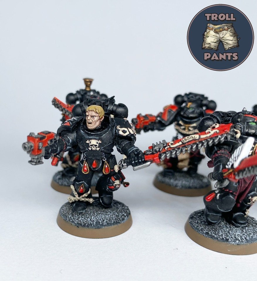 Warhammer 40k - Blood Angels - 10 x Death Company inc Metal Chaplain | eBay